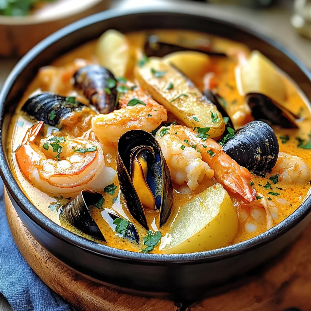 Marmite de la mer sauce rouille - Bon Recette